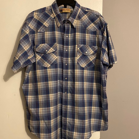 Big Mac Workwear | Shirts | Big Mac Workwear Mens Pearl Snap Short ...